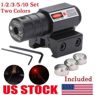 Tactical Green/Red Laser Beam Dot Sight 11/20mm Rail For Pistol Taurus ...
