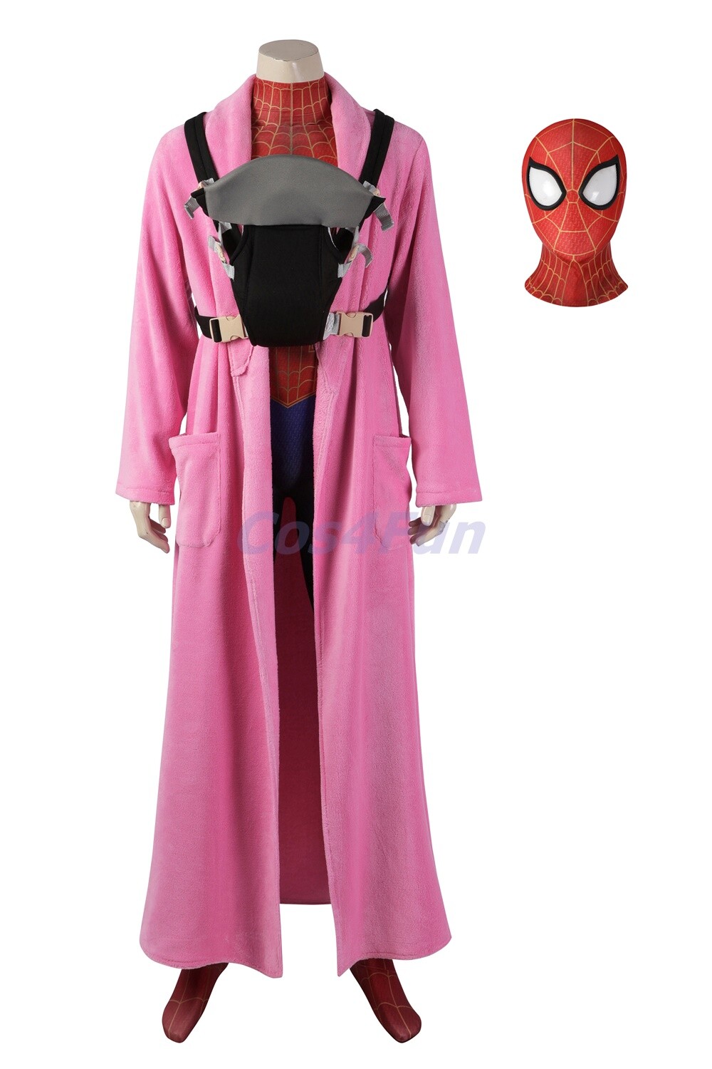 Across The Spider Verse Spiderman Cosplay Peter Parker Costume Pink ...