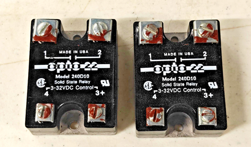 Pair of OPTO22 240D10 Solid State Relay | eBay