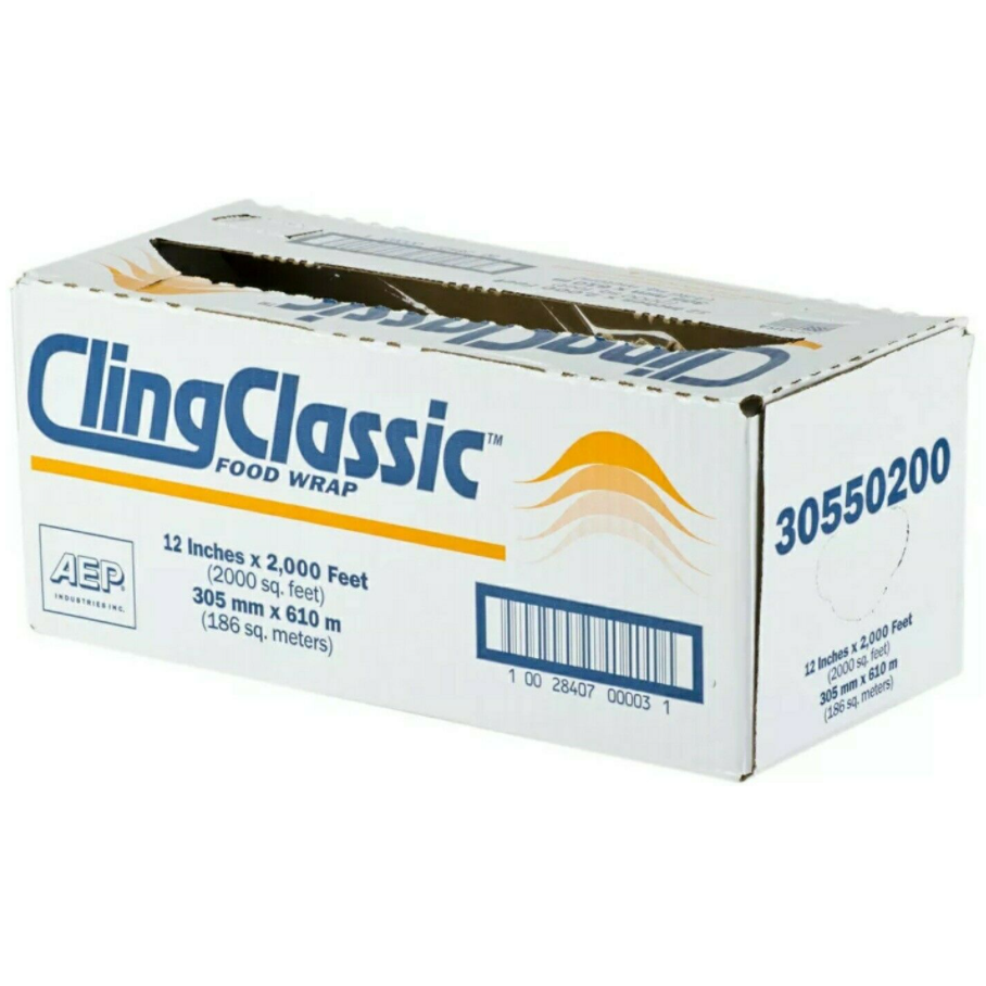 Webster Cling Classic Food Wrap - 12" Width x 2000 ft Length | eBay