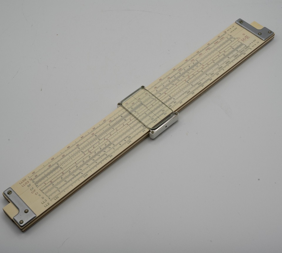 Keuffel & Esser K&E Log Log Duplex Decitrig Slide Rule with Case N4081 ...
