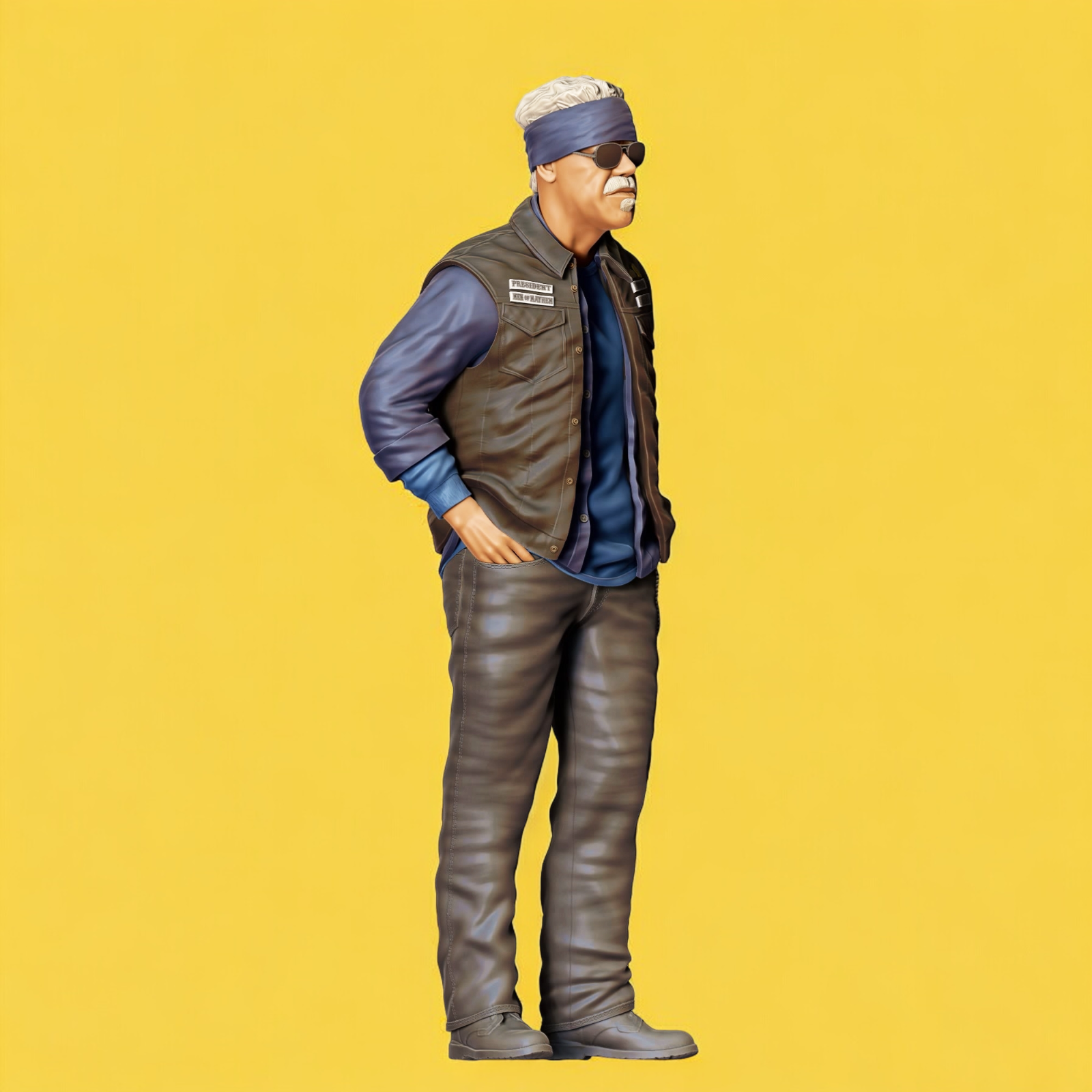 Sons of Anarchy Resin 3d Printed Diorama Figure Unpainted Detailed Clay ...