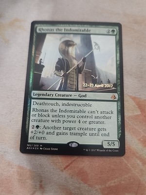 Rhonas The Indomitable Prerelease Foil Amonkhet MTG LP | eBay