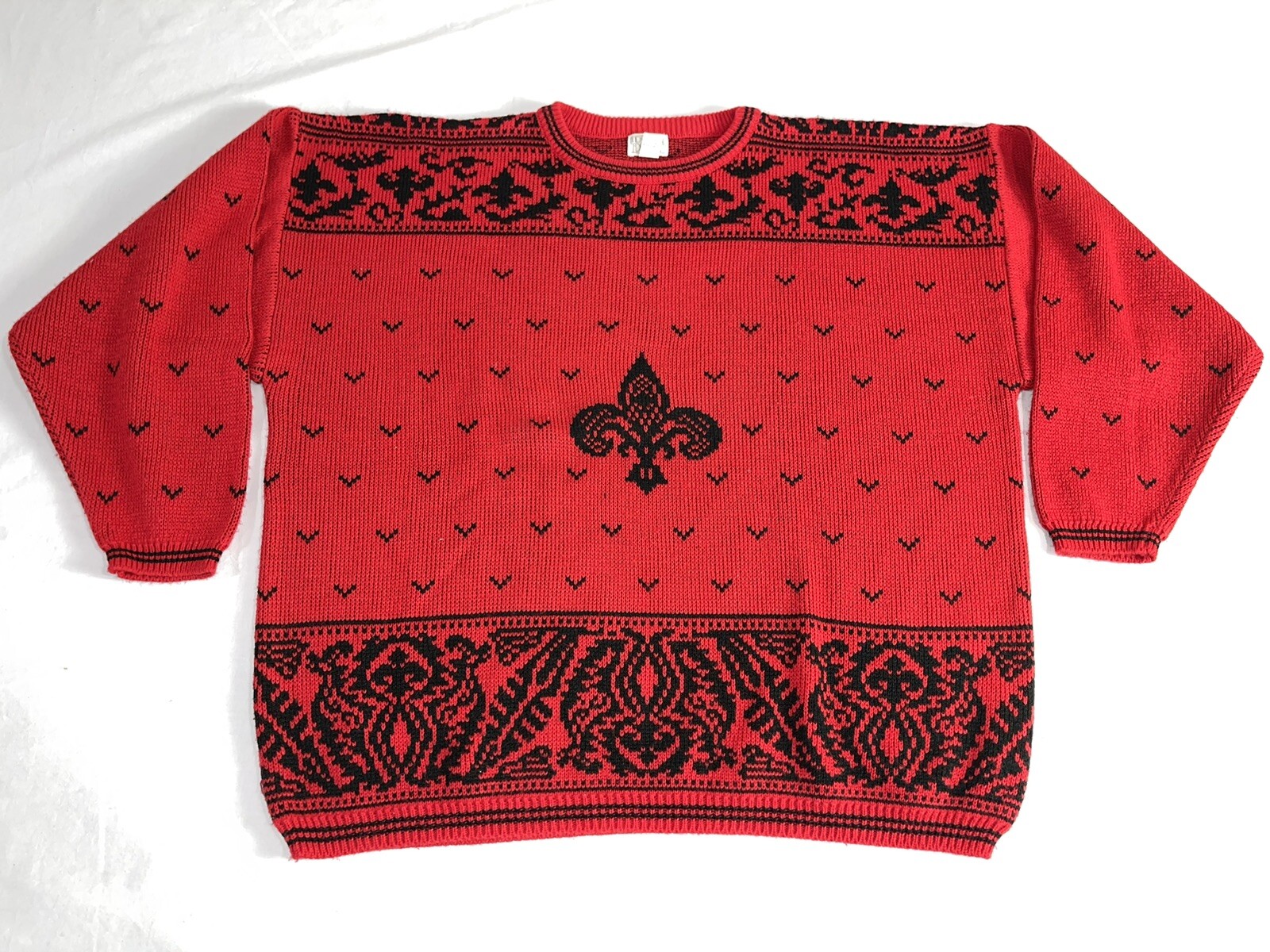 Lindsey Blake Vintage Knit Acrylic Sweater - Gem