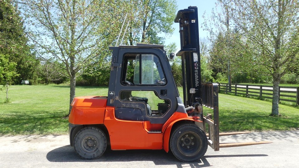 Toyota Forklift Diesel Dually 7FDU35 8,000 Lb. 179" Lift Height | eBay