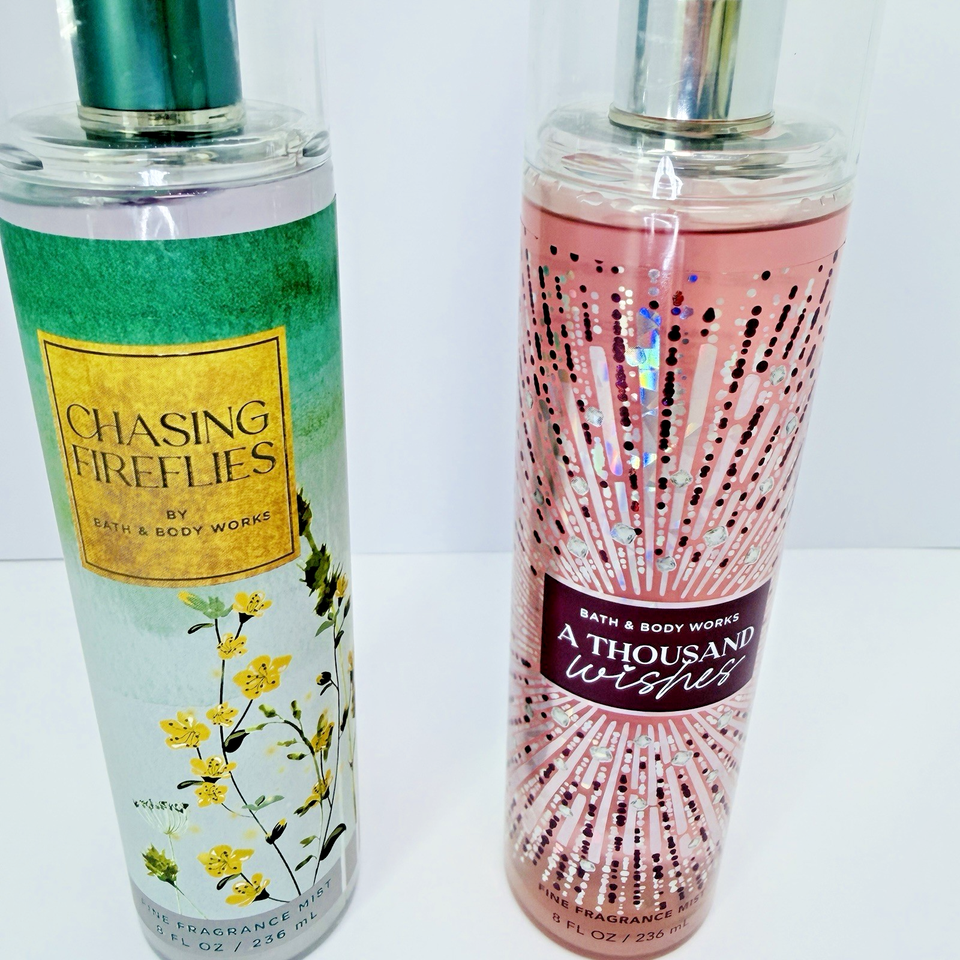 Bath & Body Works Chasing Fireflies &AThousand Wishes Fine Fragrance ...