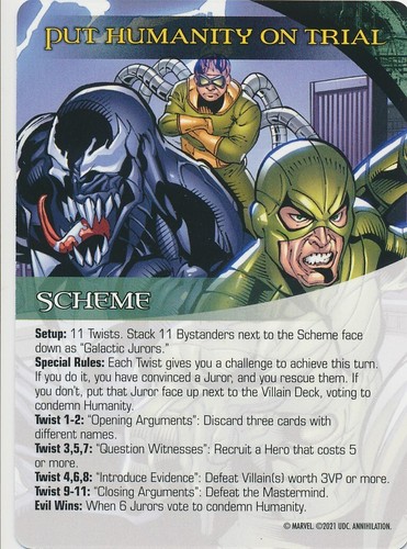 VENOM + Upper Deck Marvel Legendary ANNIHILATION SCHEME PUT HUMANITY ON ...