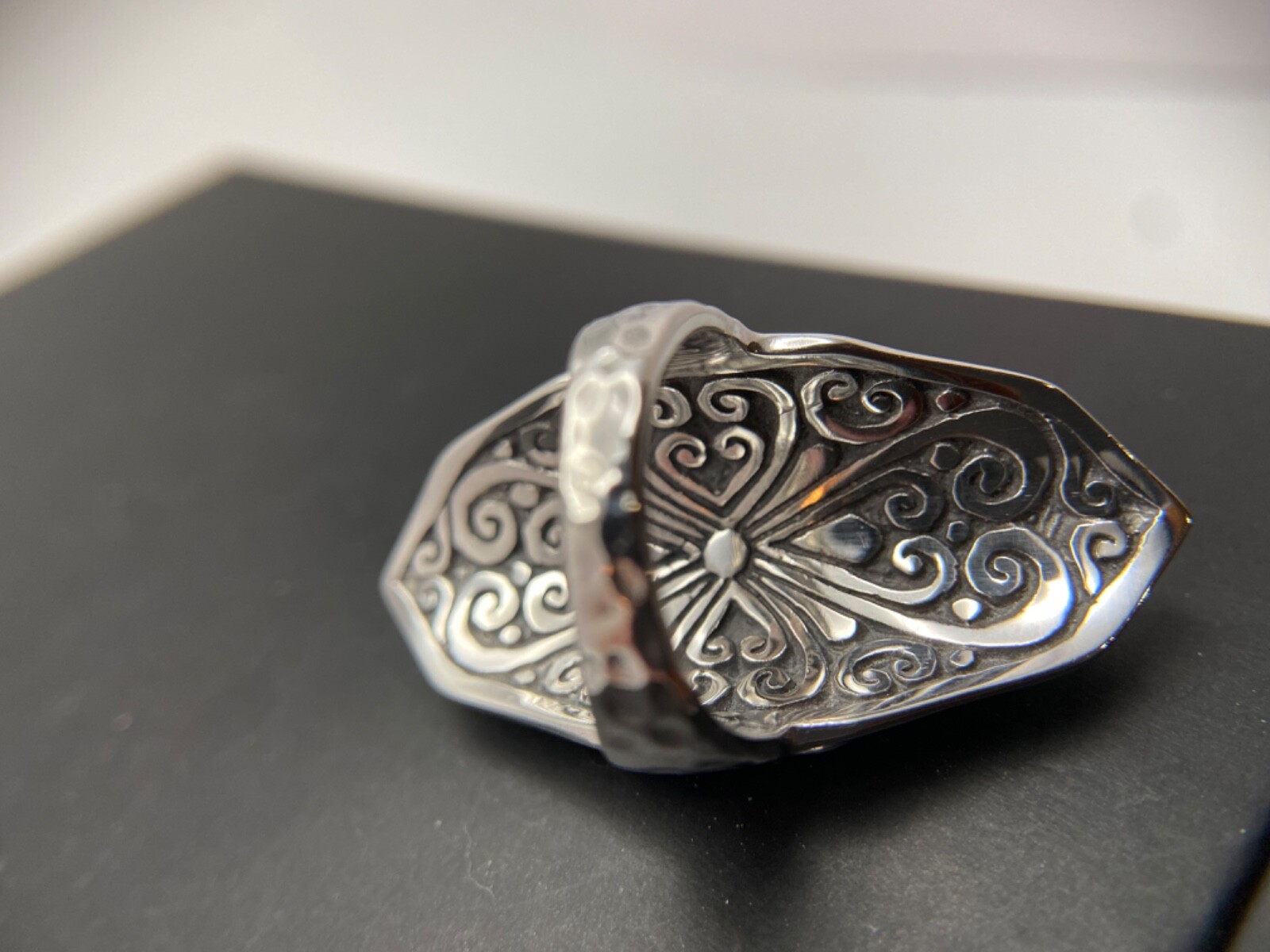 Sarda,Bali Made,925,Gorgeous, Simulated OpalFrangipani Motif, Dinner ...