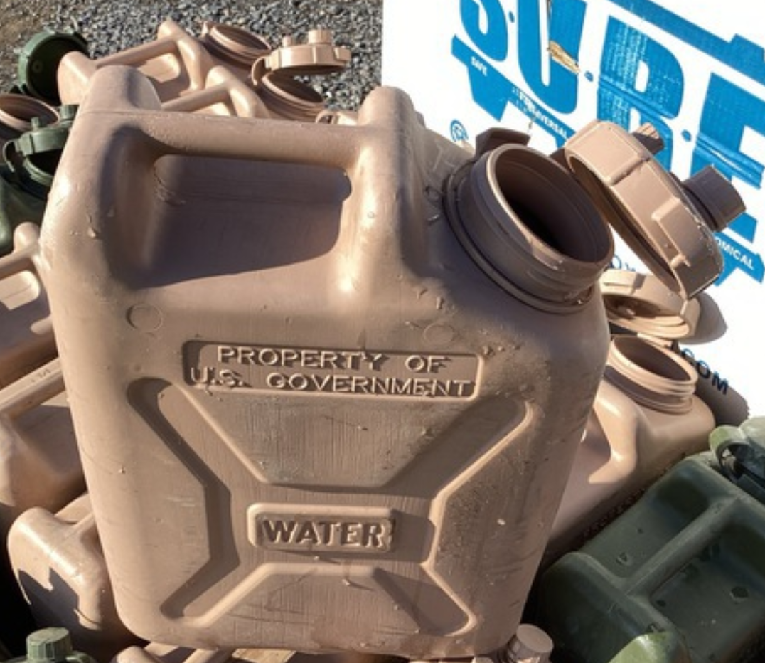 Military Water Can MWC 20L/5 Gallon Desert Tan LC Industries Very Good ...