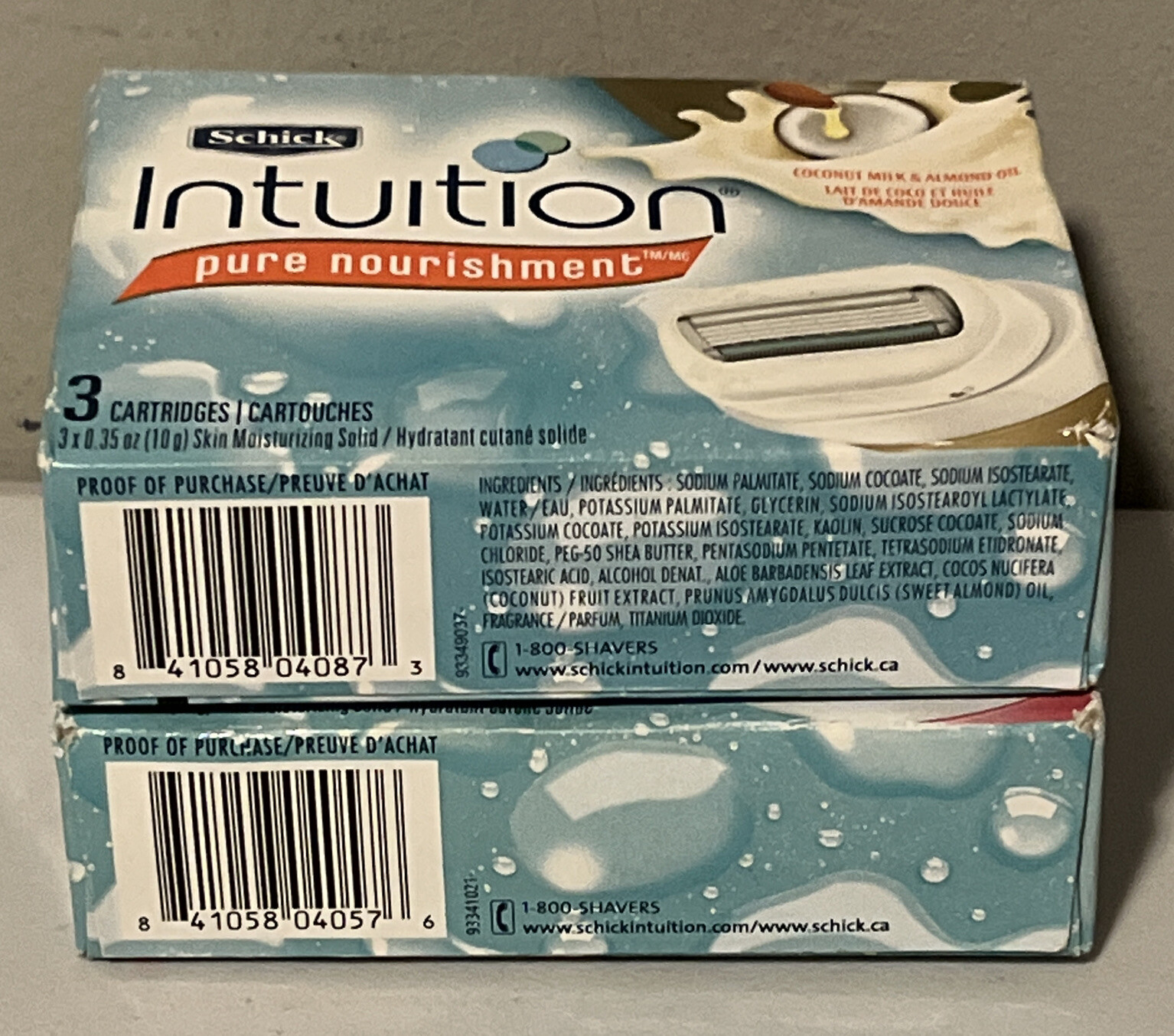 6 Schick Intuition Renewing Moisture Razor Cartridges W Pomegranate ...