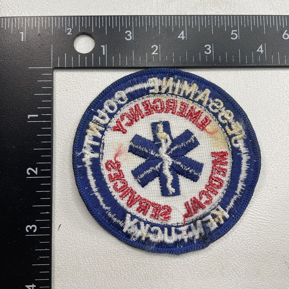 STAINED!!! Kentucky JESSAMINE COUNTY Emergency Medical Services Patch ...