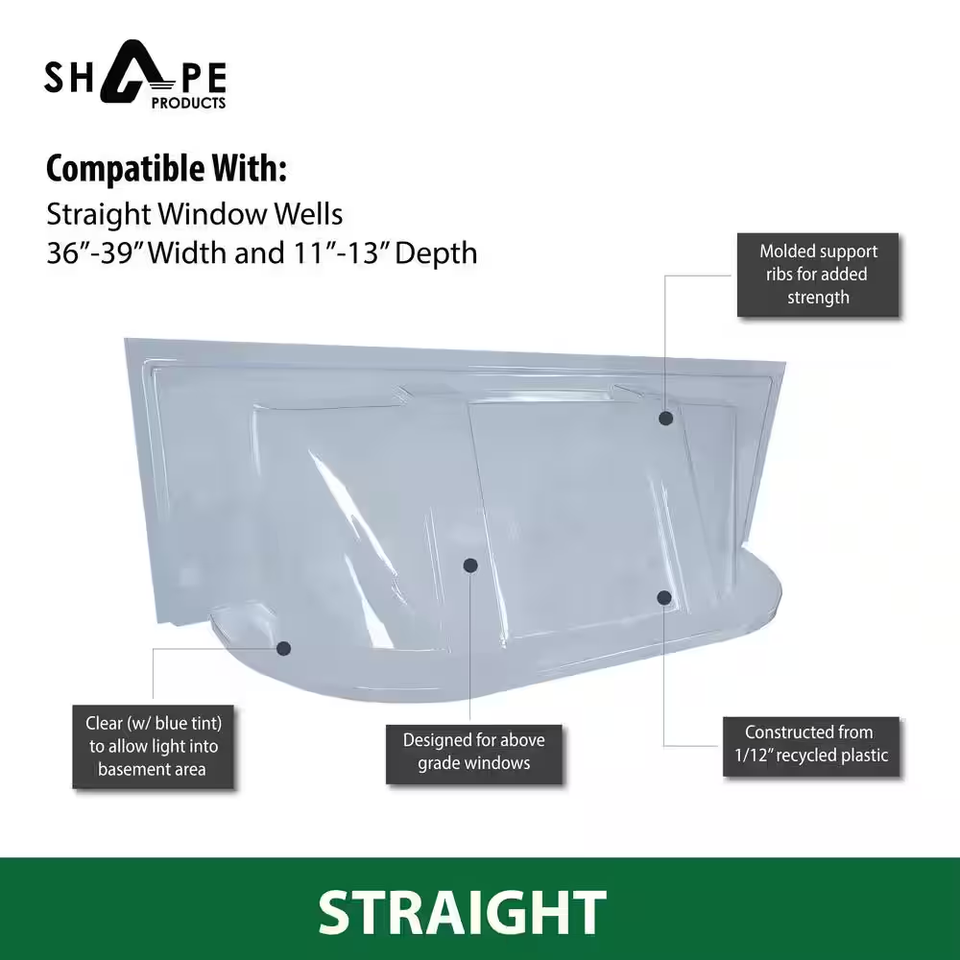NEW Durable 39in. Clear Bubble Window Well Cover Protection from Rain & Debris | eBay