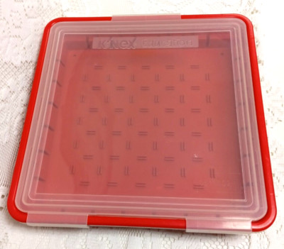 K'nex Education CARRYING CASE ONLY Snap On Lid STORAGE Building Toy 12 ...
