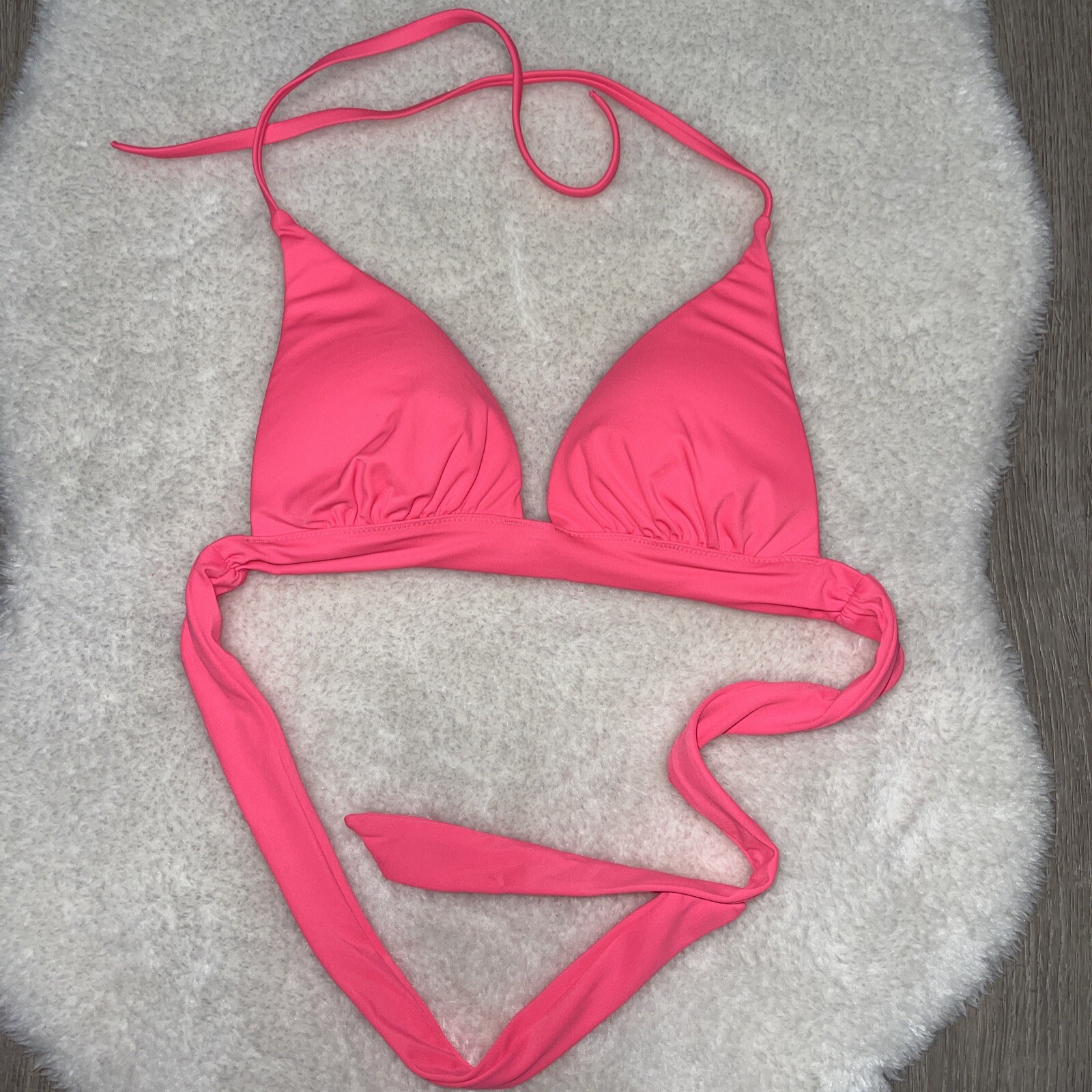 Victoria's Secret Small Bikini Top Triangle Halter Ti… - Gem