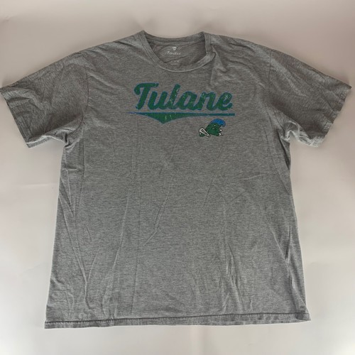 Tulane Green Wave NCAA Gray Fanatics Short Sleeve Crewneck Shirt Mens ...