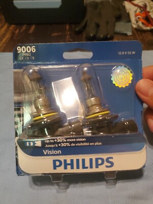 2x Philips 9006 PRB2 Upgrade Replacement Vision Light Bulbs Headlights ...