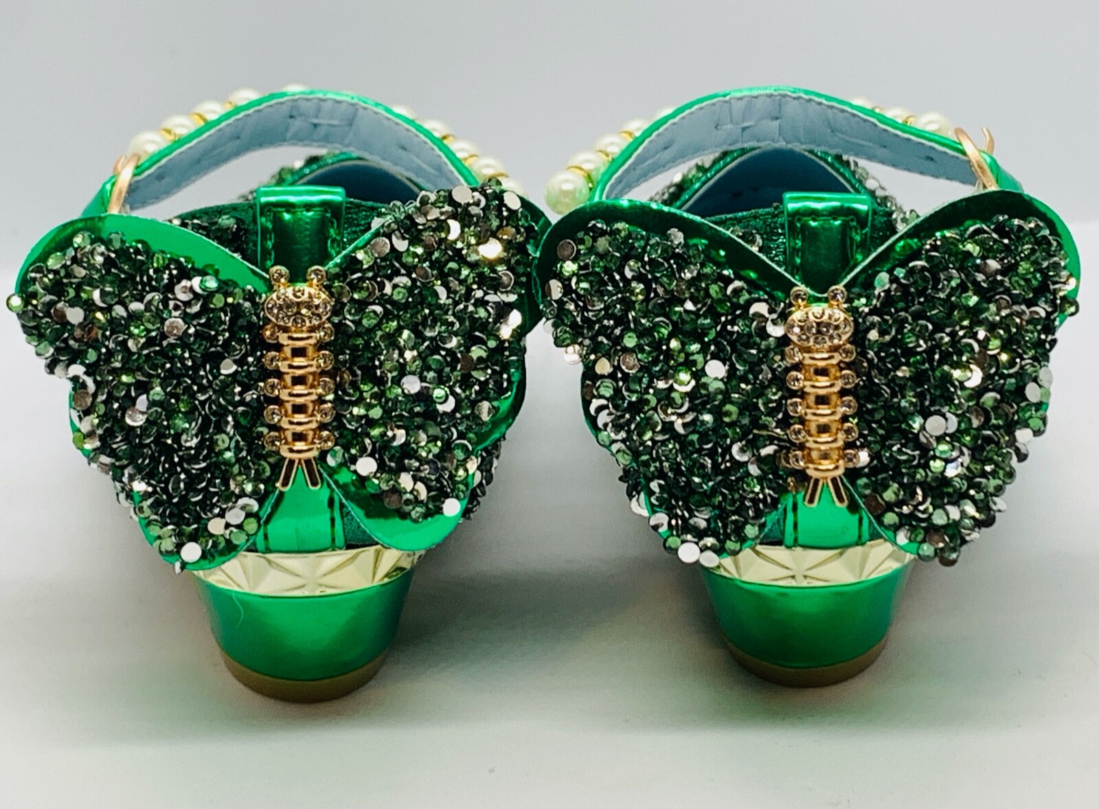 Frozen 2 Elsa princess shoes for Girl's costumes Heel Sparkling Glitter ...