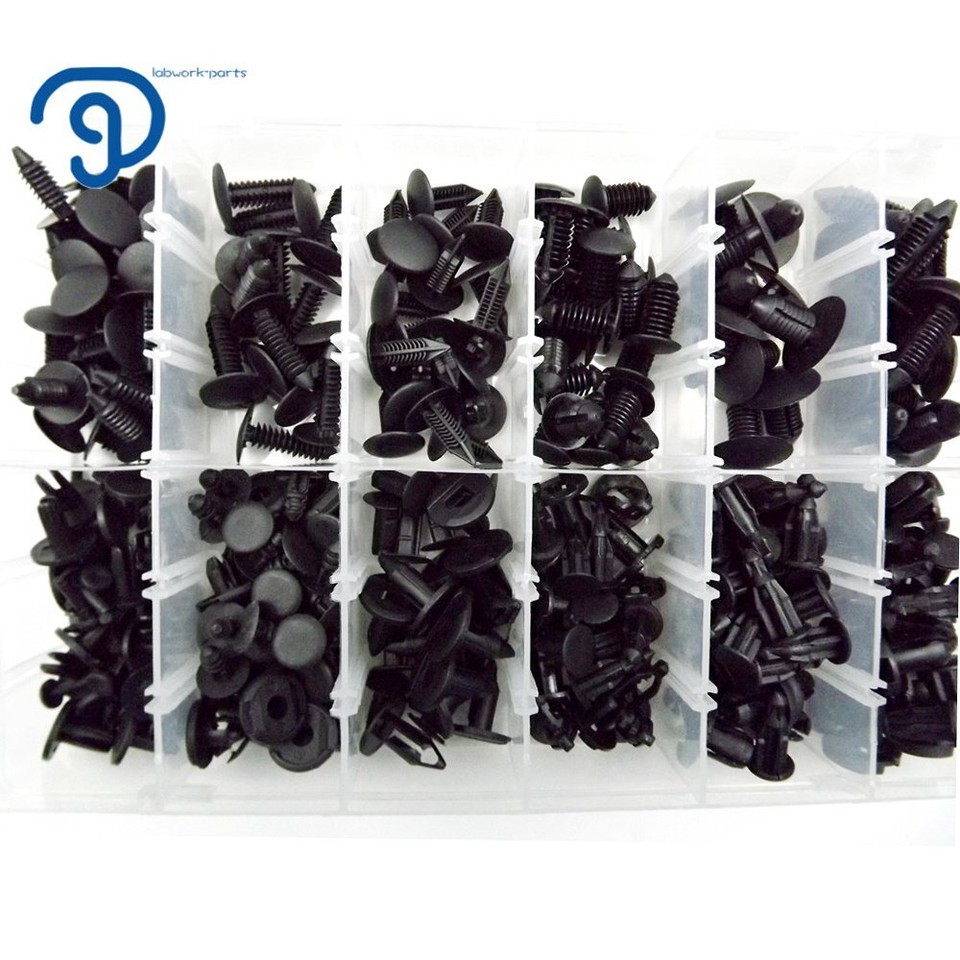 192Pcs Auto Push Clips Retainer Assortment Kit Car Shield Pin Rivet ...