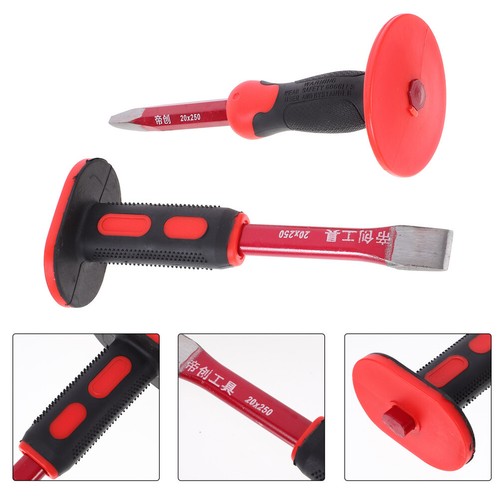 1 Set Masonry Chisel Rock Chisel Set 25cm Flat Head Pointed Head Cold ...