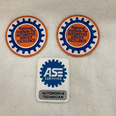 National Institute Automotive Service Excellence ASE Auto Tech Patches ...
