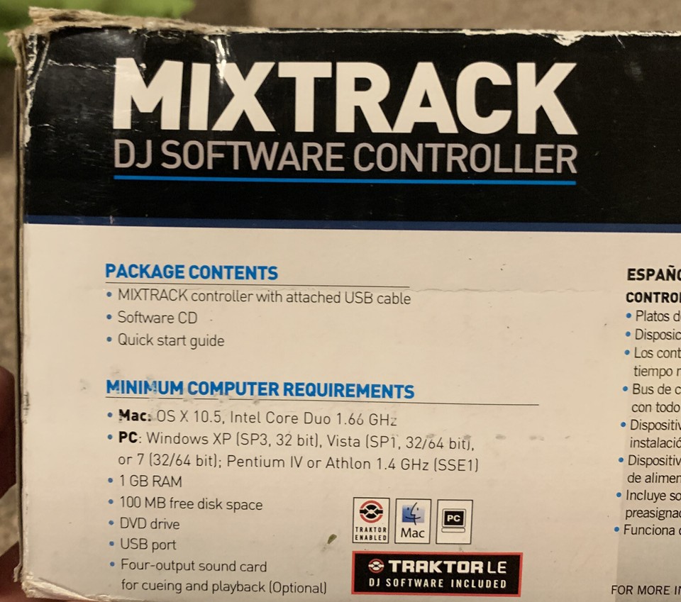Numark DJ software controller TrakTor LE included software w original ...