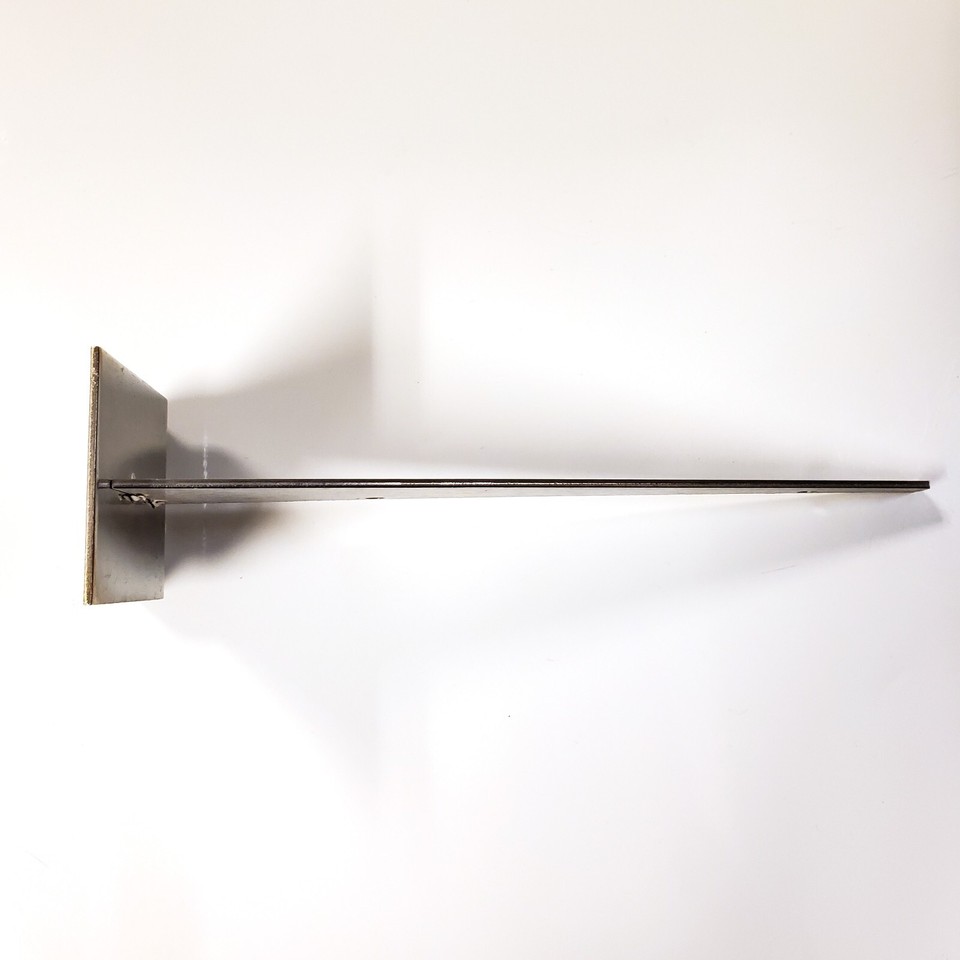 Reeve 108-8 Heavy Duty Slatwall Display Bracket Brushed Stainless 8" No ...