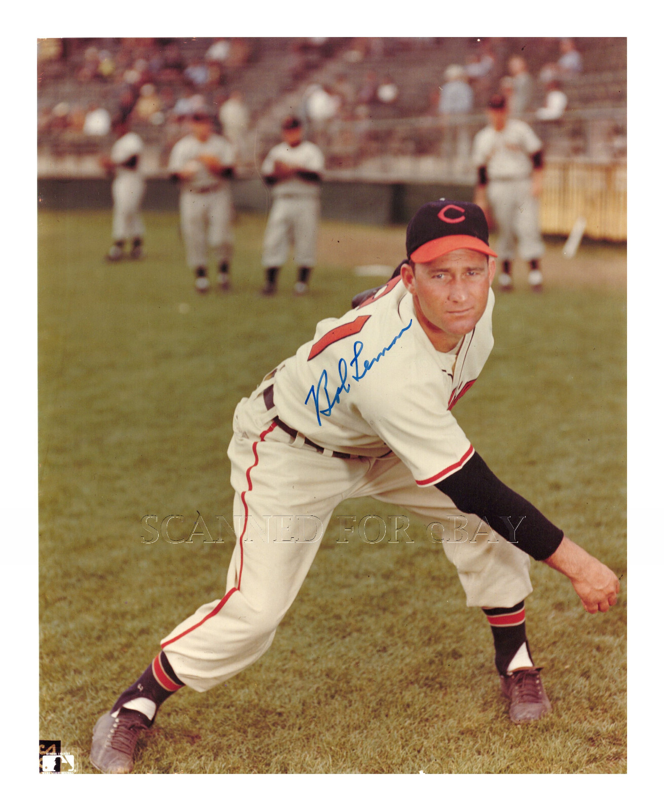 Vintage BOB LEMON Cleveland INDIANS Autographed Signed 8X10 Color ...