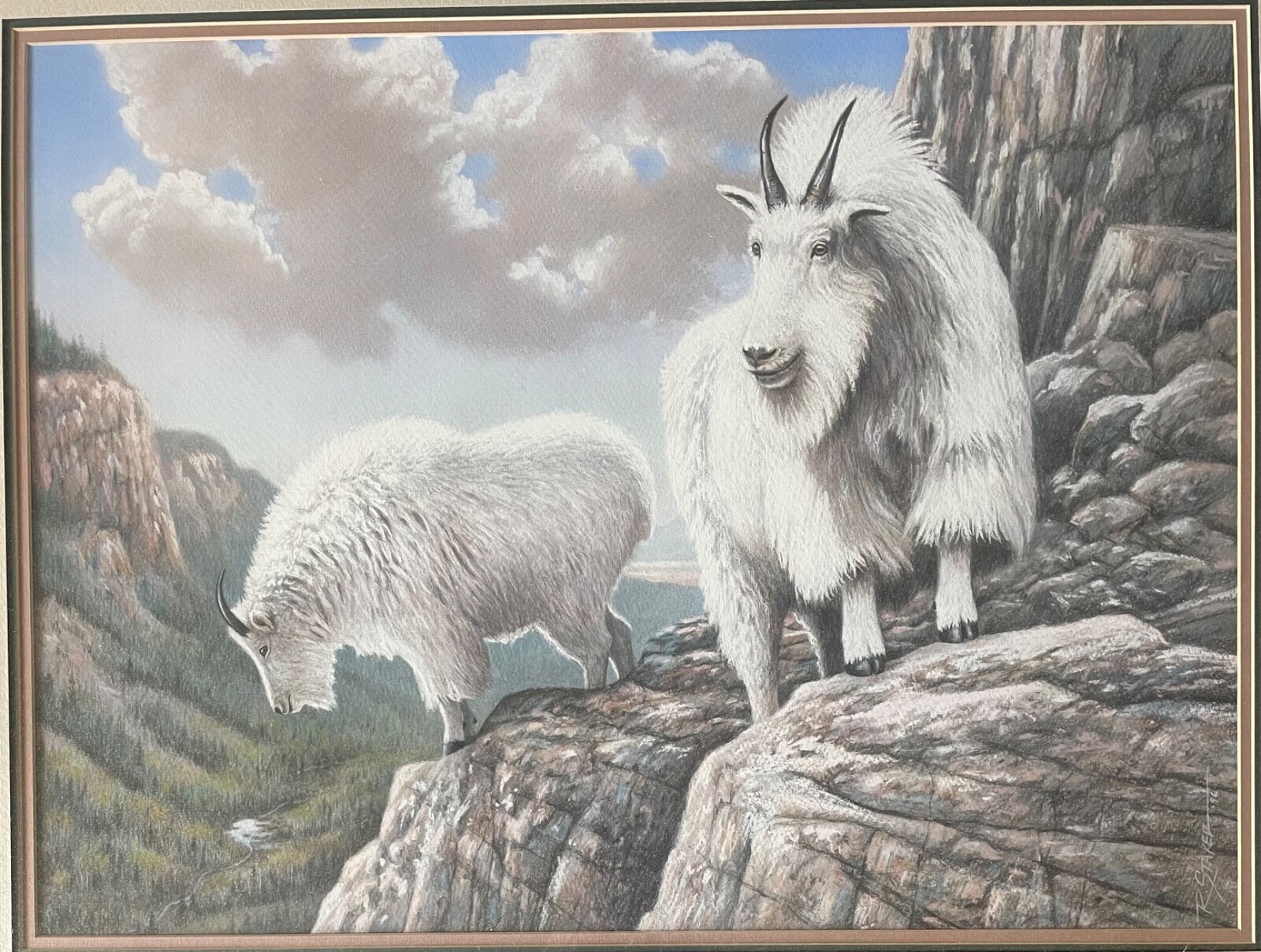 Utah/Idaho artist Ron Staker original pastel, pencil painting | eBay