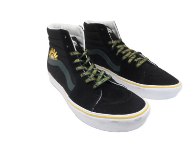 VANS Men's 721356 Sk8-Hi Skateboard Shoe Black/Green/Yellow 12M | eBay