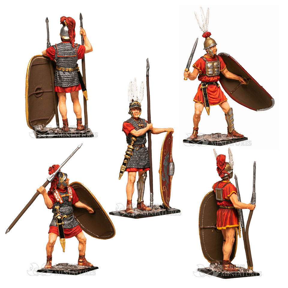 Roman legion 2-3 century Set of 5 figures Painted Toy Soldier Pre-Sale ...