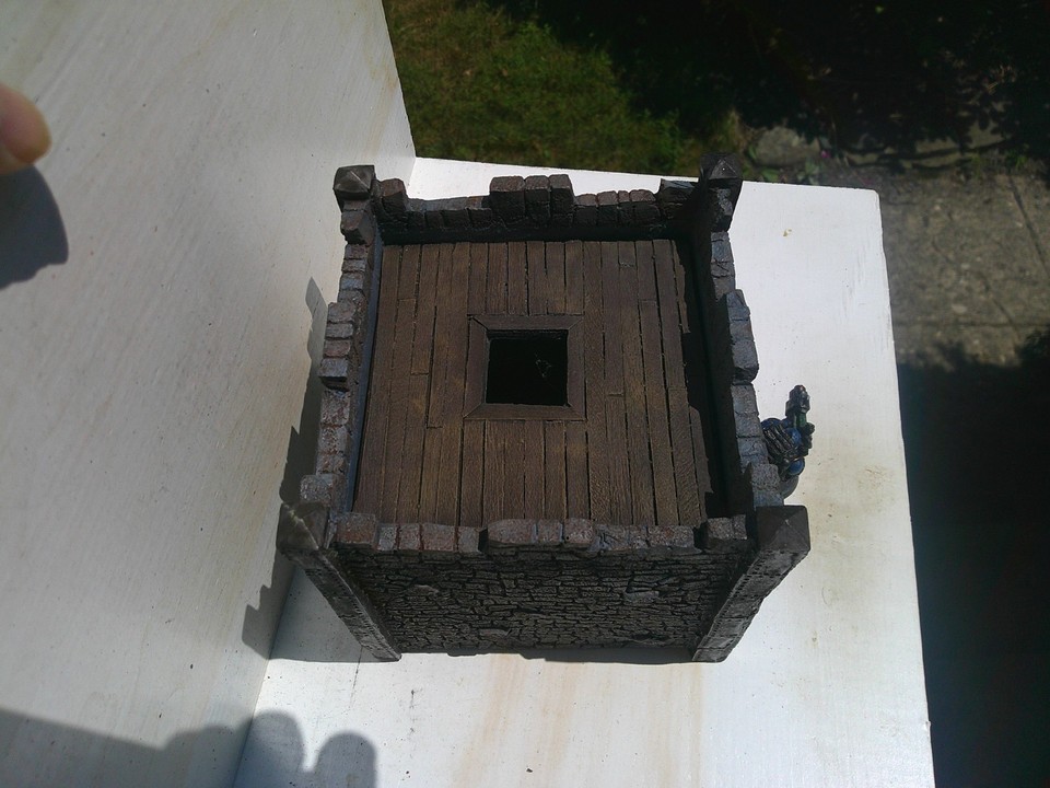JR Miniatures, Warhammer 40K terrain, castle, stone building resin 25mm ...