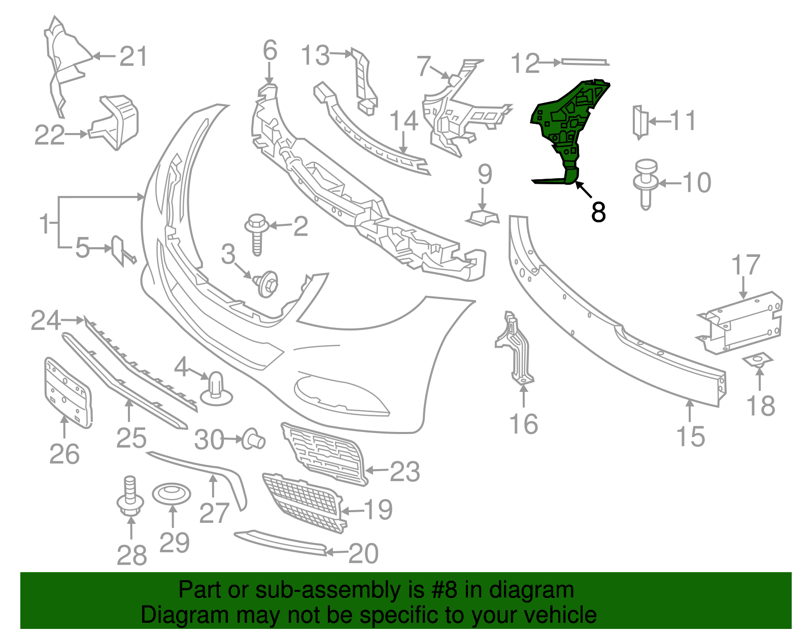 MERCEDES Mercedes-Benz OEM 14-15 S550 Front Bumper-side Mount Right ...