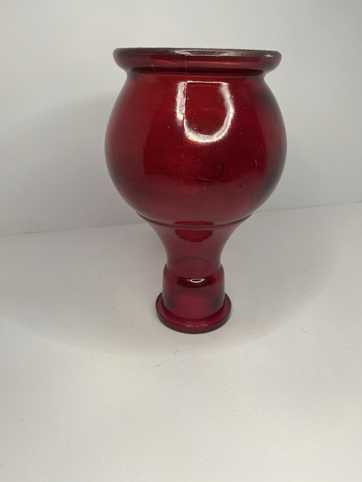 Mitsuba Ruby Red Glass Vase - Vintage Glass | eBay