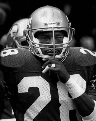 Running back Curt Warner of the Seattle Seahawks circa 1986 in Sea- Old ...