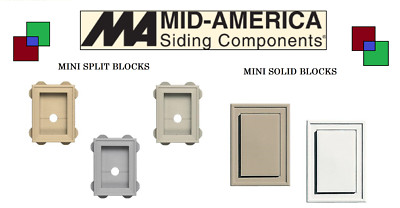 MID AMERICA VINYL, MINI SPLIT BLOCKS & MINI SOLID BLOCKS. MANY COLORS ...