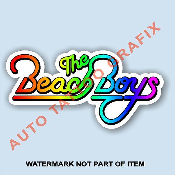 THE BEACH BOYS STICKER ROCK N ROLL MUSIC BAND DECALS STICKERS OLD SKOOL ...
