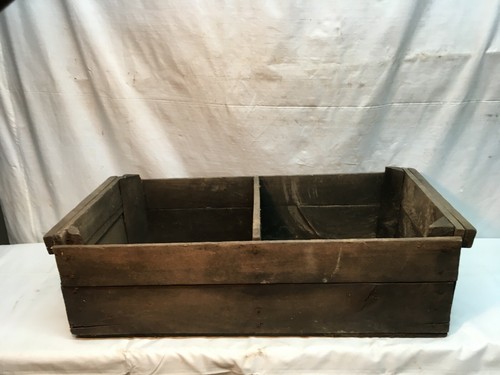 Primitive Wood Cherry Lug double Picking Crate Fruit Crate Box Orchard ...