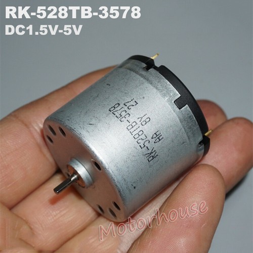 DC 1.5V-5V 3V 4100RPM RK-528TB-3578 Small Round 33mm Micro DC Motor DIY ...