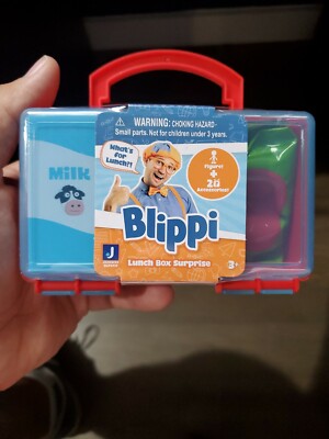 Blippi Lunch Box with Surprise Figurine pack [Red] BRAND NEW FREE ...