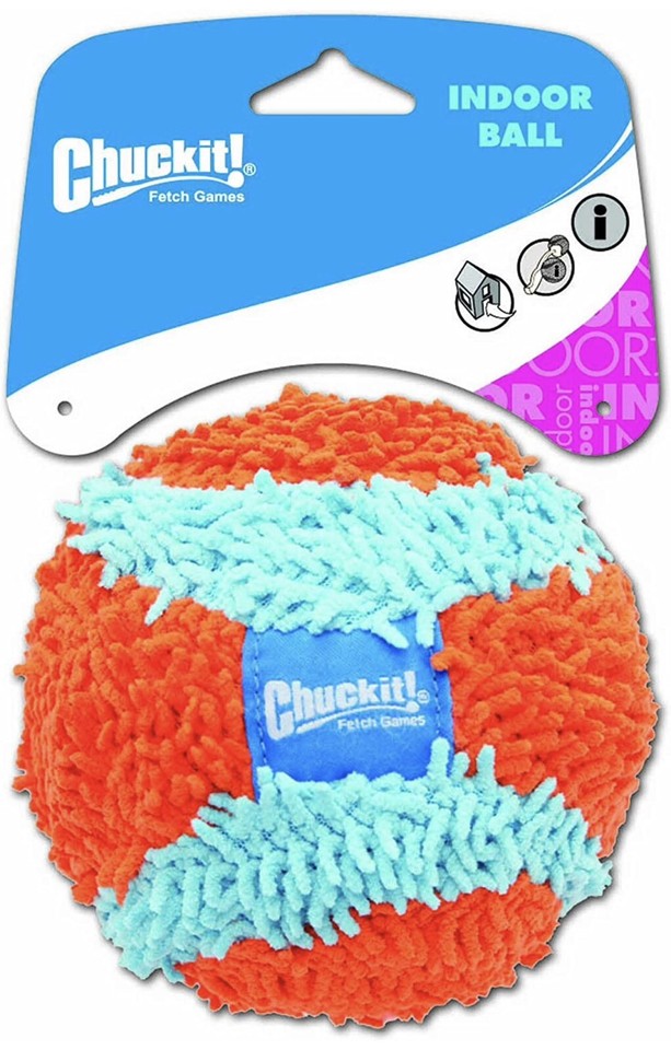 Chuckit! Indoor Ball Dog Toy Blue, Orange Medium | eBay