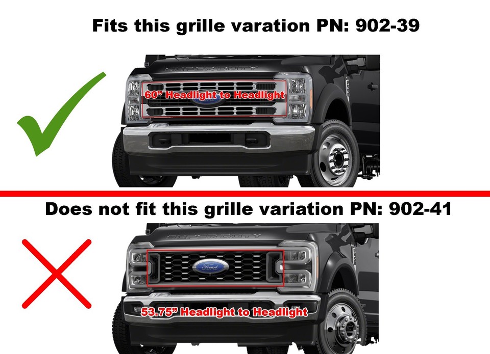 GrilleAdz® 2024+ FORD SUPER DUTY Series WIDE Tactical USA FLAG Bug ...