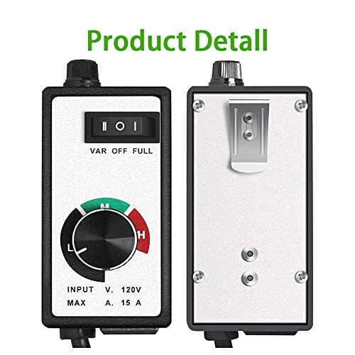Router Fan Electric Motor Rheostat Variable Speed Controller AC 1500W ...