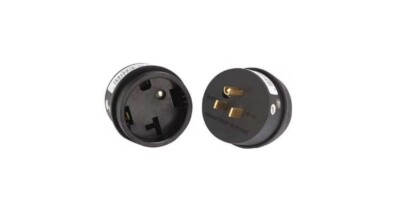 Adapter Travel Trailer 50A 120V/240V to 15A/125V Receptacle Plug AD5020 ...