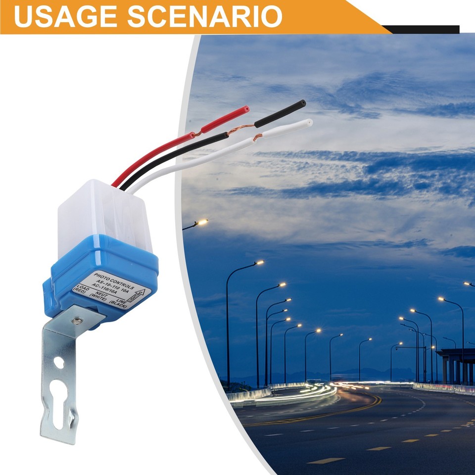 Set of Three Adjustable Photoelectric Sensors for Outdoor Lighting ...