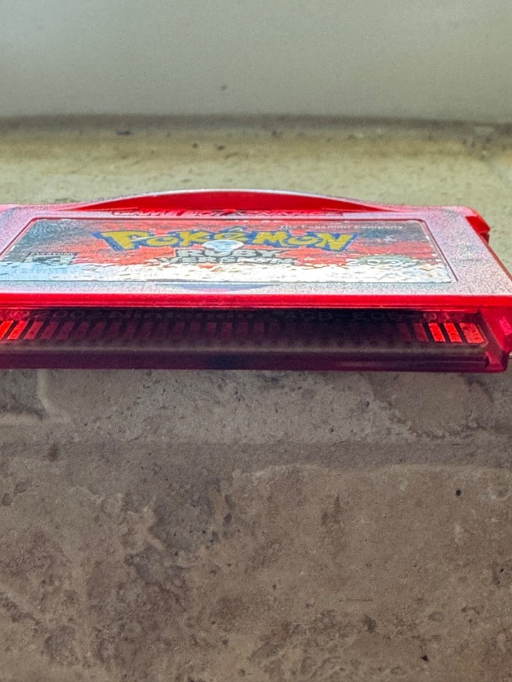 Pokemon: Ruby Version GBA (Game Boy Advance 2003) Authentic Working Dry ...