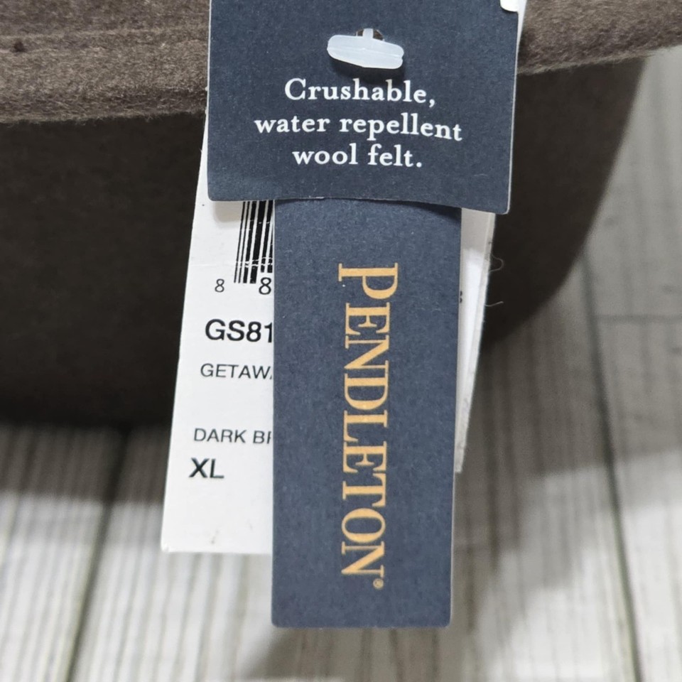 Pendleton Getaway Hat Men’s Hat XL Dark Brown 100% Wool New With Tags NWT $99.50 | eBay