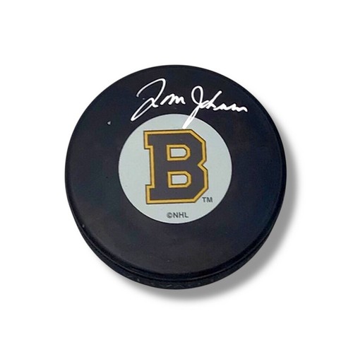 Tom Johnson Boston Bruins Autographed Signed Original 6 Logo Hockey ...