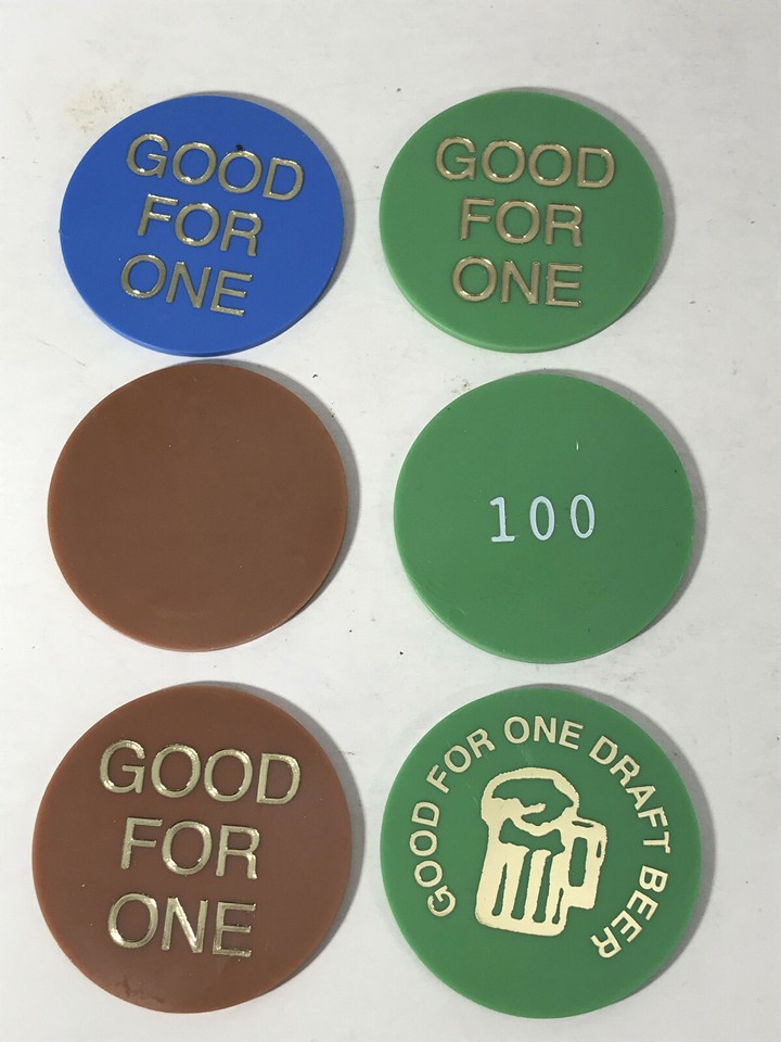 Complete Set of 6 Drink Chits Tokens - Alternative Brews - Amherst, New ...