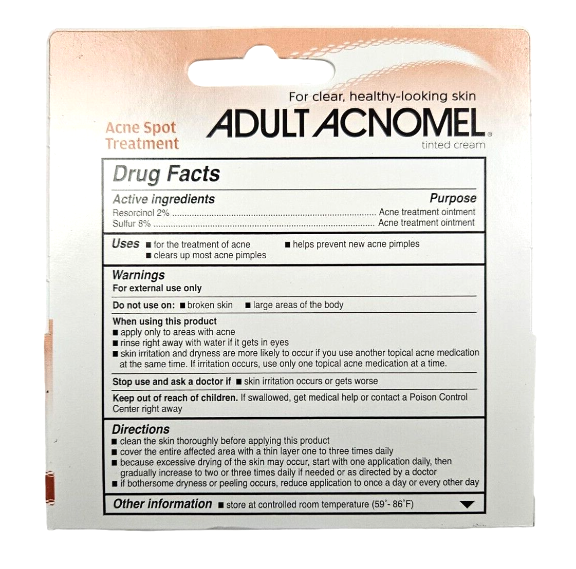 Acnomel Adult Acne Cream 1.3oz ( 2 pack ) NEW LOOK ARRIVING ...