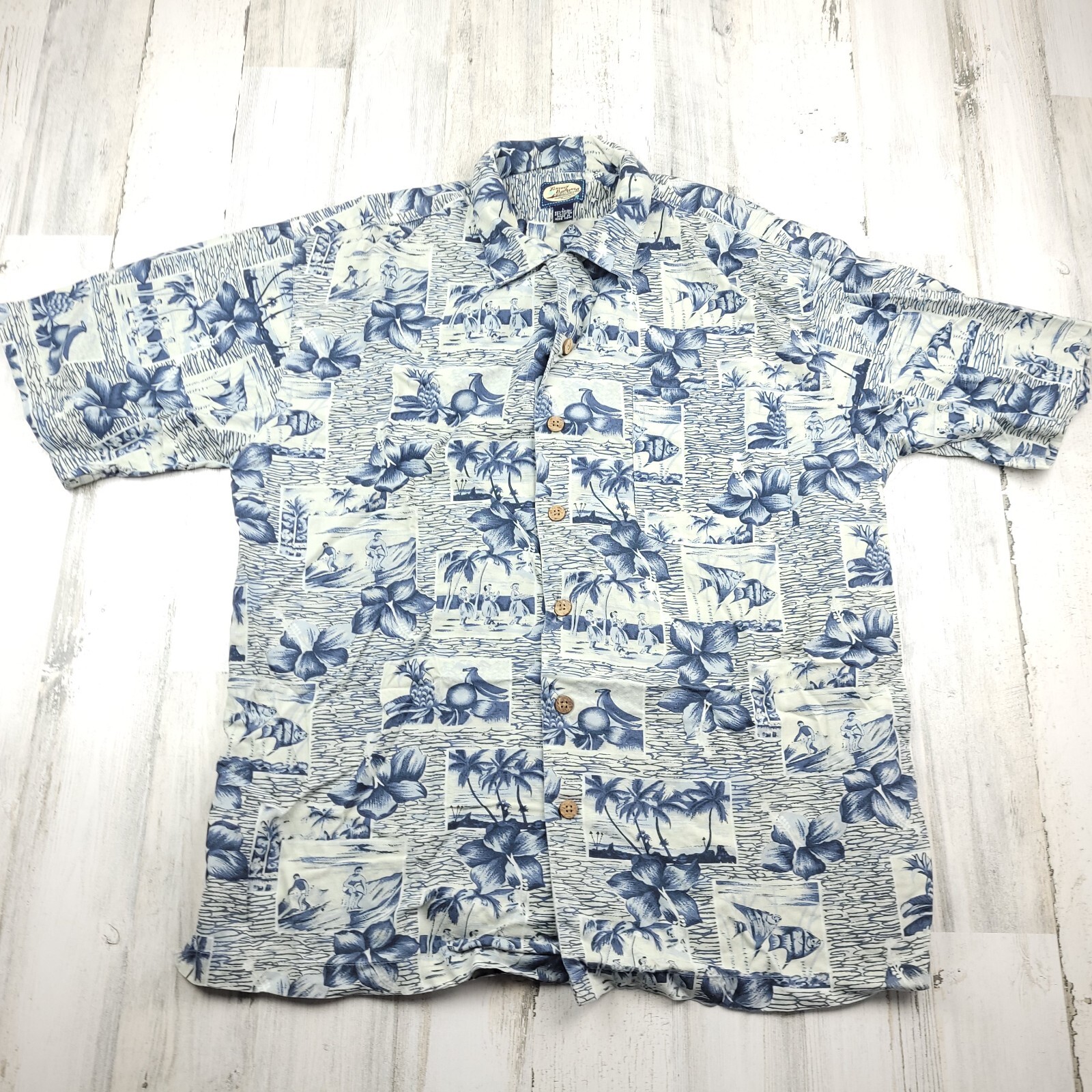 Men’s Tommy Bahama Hawaiian Floral Button Down Design… - Gem